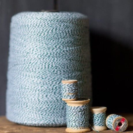 3,400 yard cone of striped cotton bakers twine – fort & field