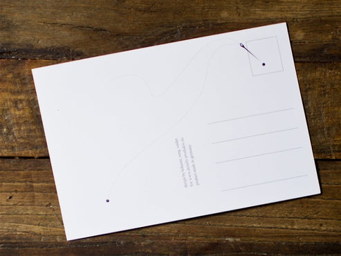 US stitching postcard – fort & field